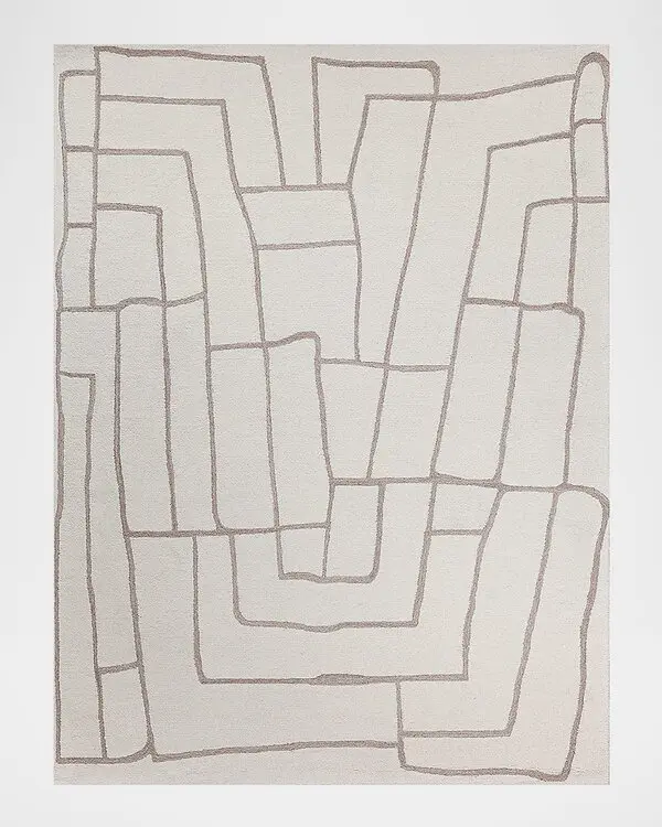 EXQUISITE RUGS Tangiers Hand-tufted Rug, 5' X 8 - Ivory/beige