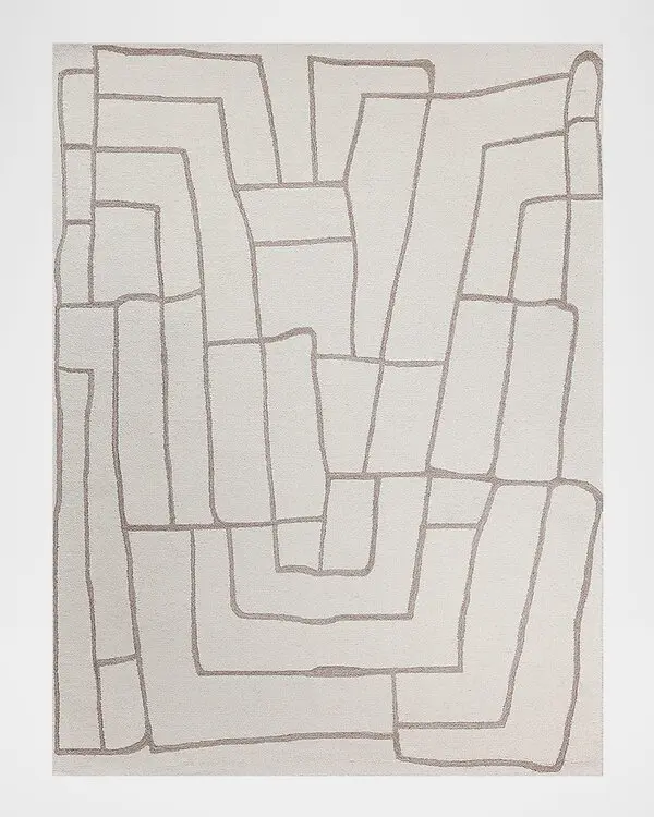 EXQUISITE RUGS Tangiers Hand-tufted Rug, 12' X 15 - Ivory/beige