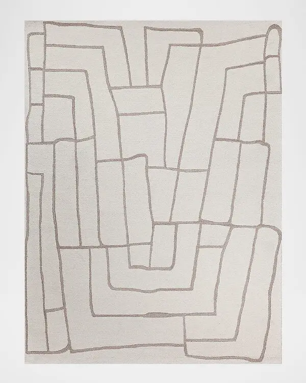 EXQUISITE RUGS Tangiers Hand-tufted Rug, 8' X 10 - Ivory/beige