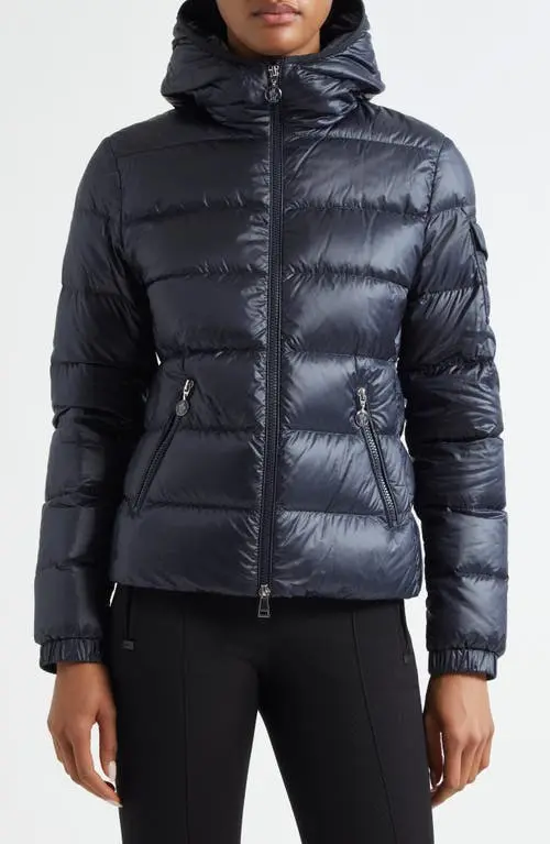 Moncler Gles Down Hooded Jacket - Navy