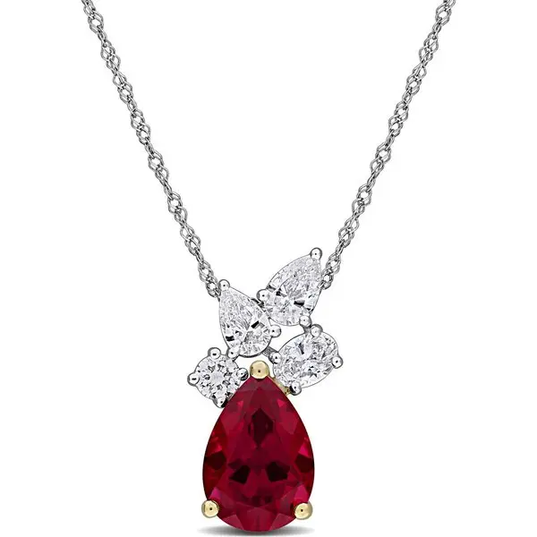 JULIANNA B. Lab-created And Lab Grown Diamond Pendant Necklace