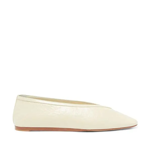 Le Monde Beryl Naplack Luna Slippers - Ecru