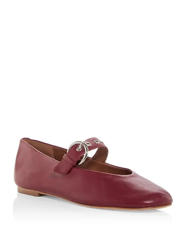 REFORMATION Bethany Ballet Flats - Red
