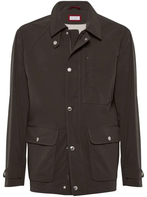 Brunello Cucinelli Raglan-sleeve Field Jacket - Brown