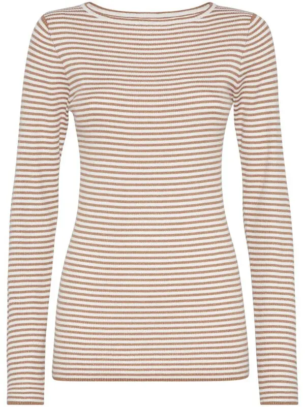 Brunello Cucinelli Striped Sweater - Neutrals