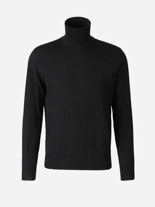 Canali Merino Wool Turtleneck Sweater