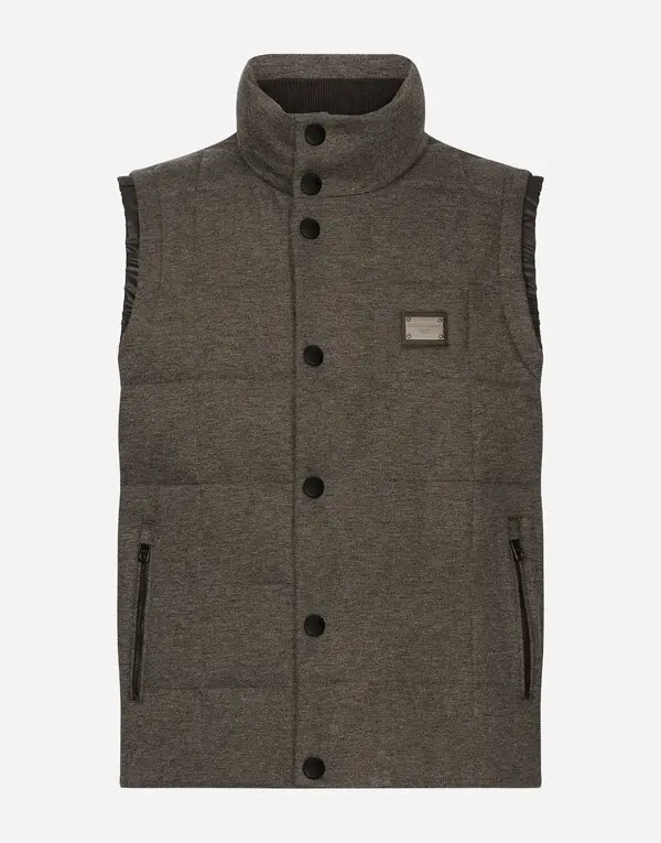 Dolce & Gabbana Quilted Technical Jersey Vest
