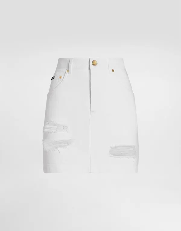 Dolce & Gabbana Denim Mini Skirt - Multicolor