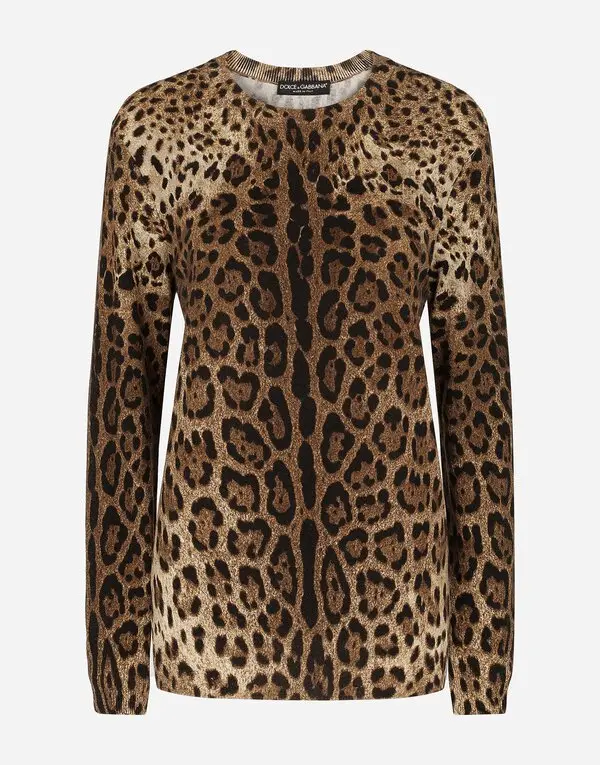 Dolce & Gabbana Leopard-print Cashmere Sweater - Animal Print