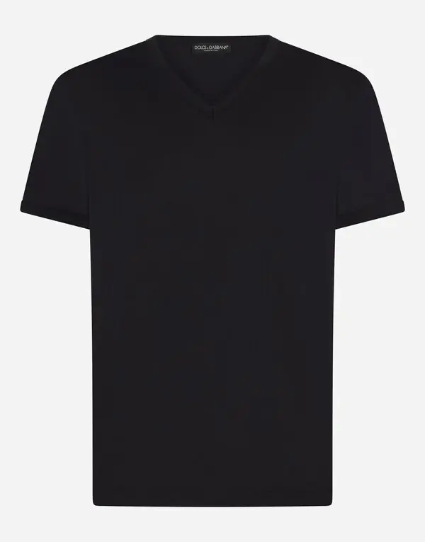 Dolce & Gabbana T-shirt Aus Baumwolle - Blue