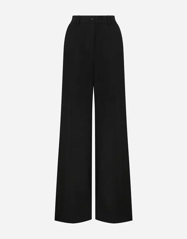 Dolce & Gabbana Flared Wool Gabardine Trousers