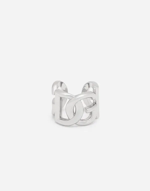 Dolce & Gabbana Dg Logo Signet Ring - Silver