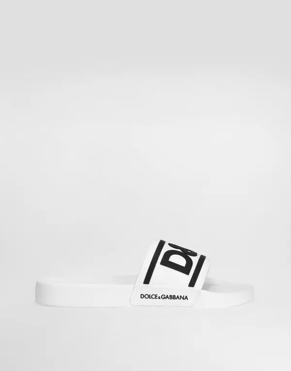 Dolce & Gabbana Dg Logo Rubber Sliders - Multicolor