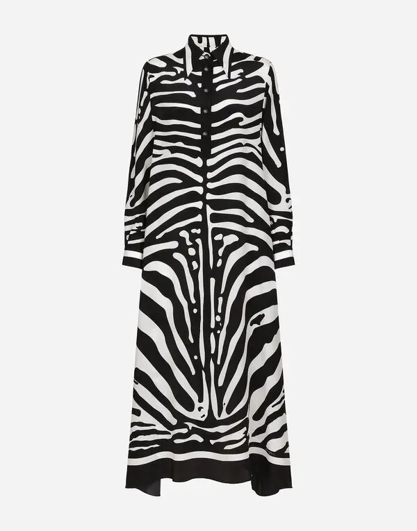 Dolce & Gabbana Zebra-print Caftan - Multicolor