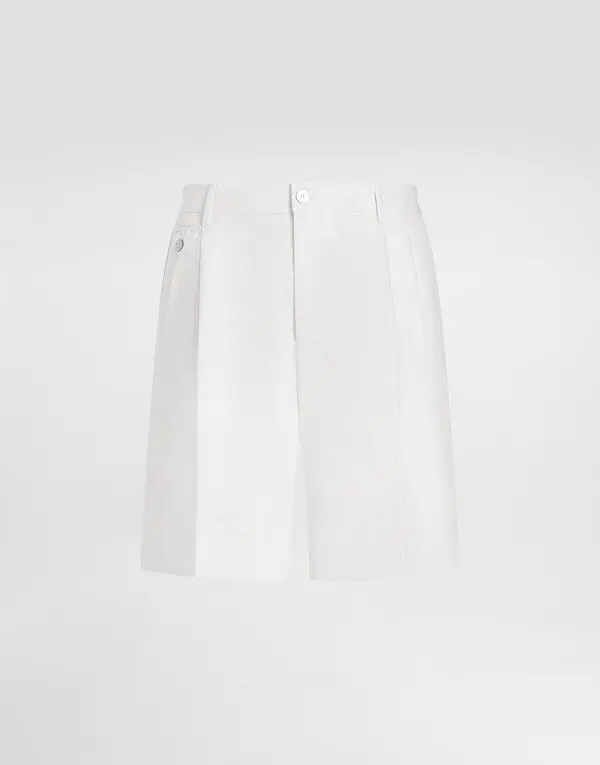 Dolce & Gabbana Tailored Linen Shorts - White