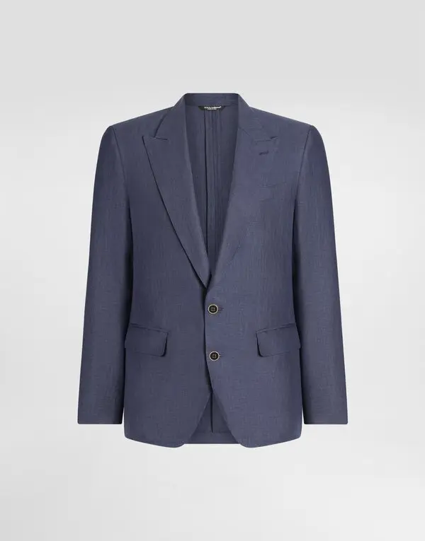 Dolce & Gabbana Linen Sicilia-fit Jacket - Blue
