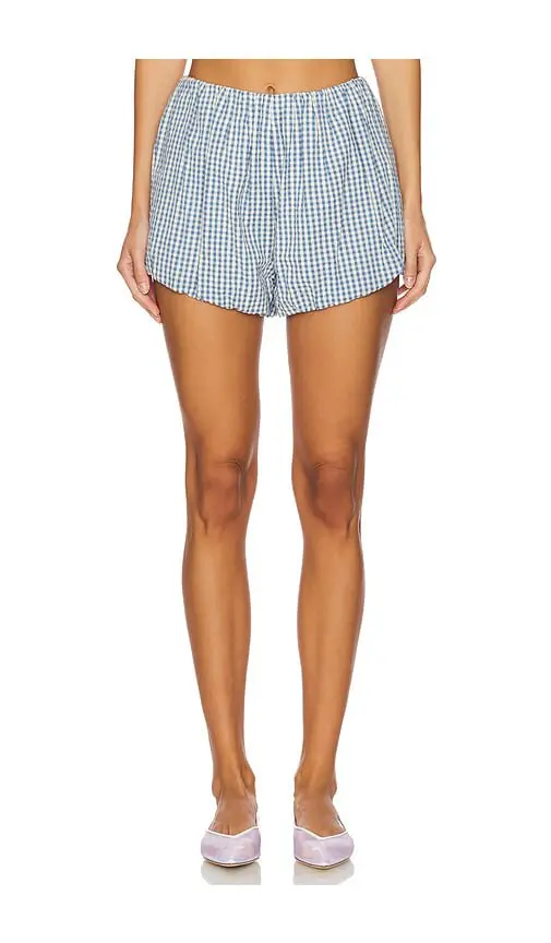 Posse Aurelia Short - Blue & Cream Gingham