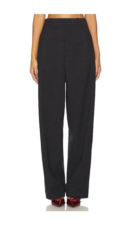 EAVES Kira Melange Suiting Pants - Dark Grey