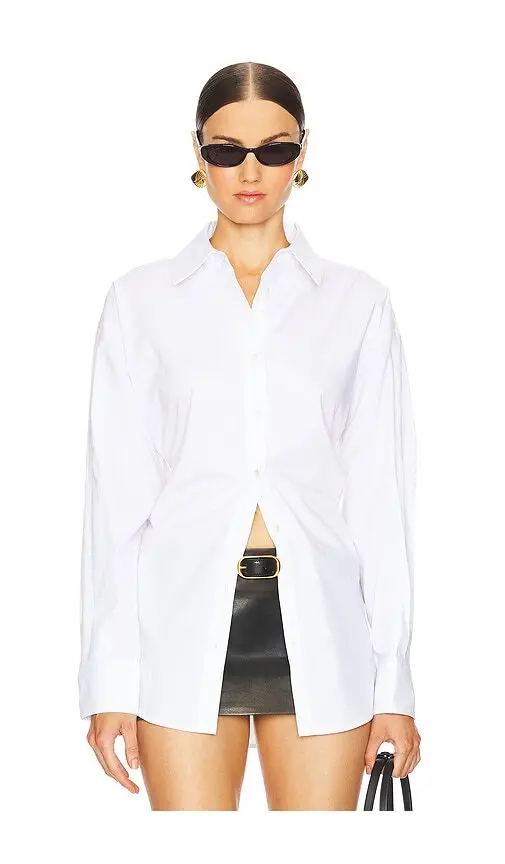 EAVES Sivan Poplin Shirt - White