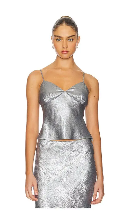 NIA Moss Metallic Top