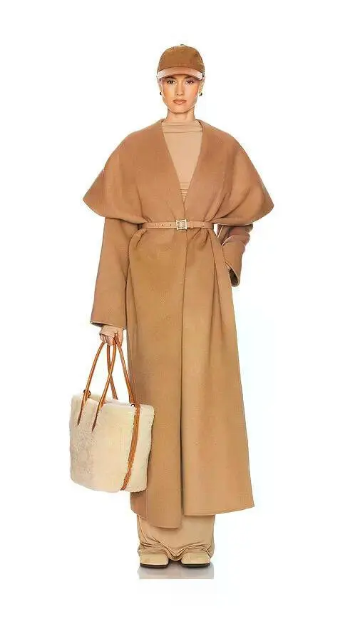 HELSA The Throw Coat In Tan - Camel