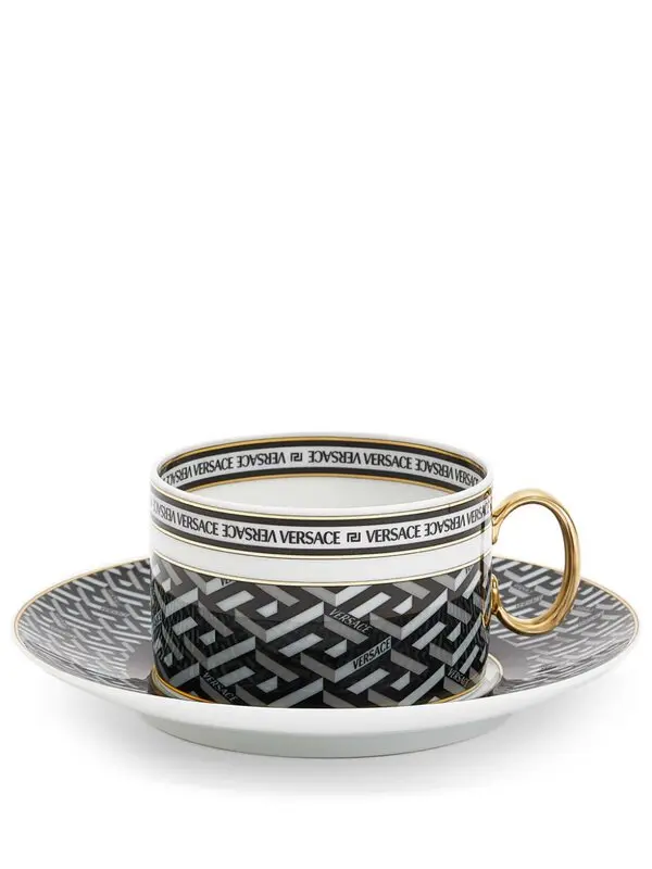 Versace X Rosenthal La Greca Signature Tea Cup And Saucer