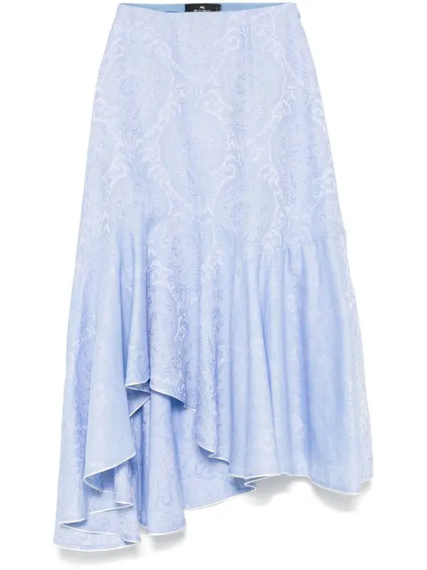 Etro Paisley-jacquard Midi Skirt