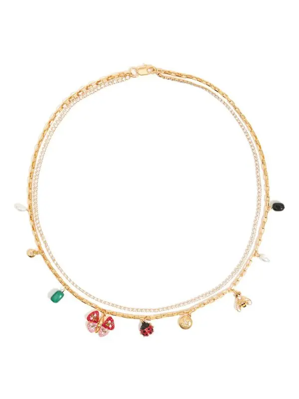 Bimba Y Lola Crystal Necklace - Gold