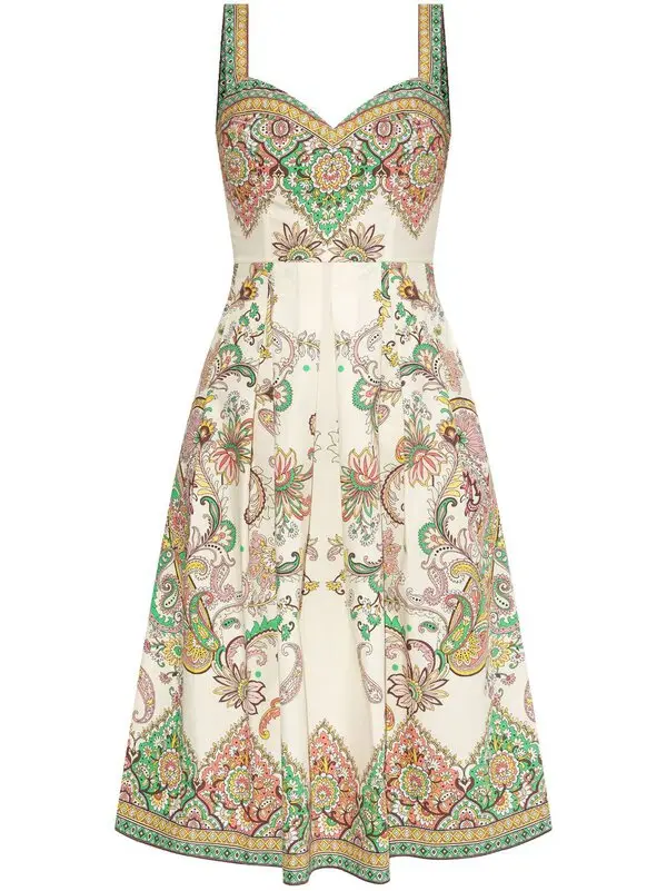 Etro Floral Print Dress - White