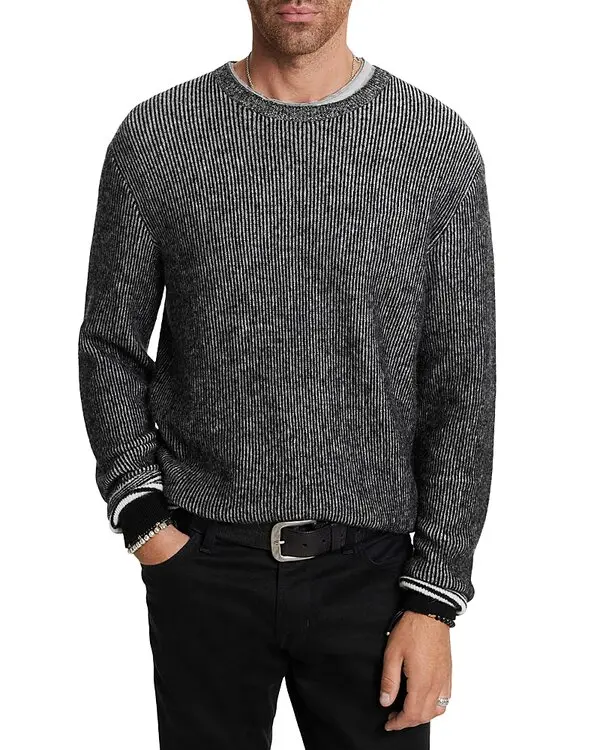 John Varvatos Regular Fit Ribbed Sweater