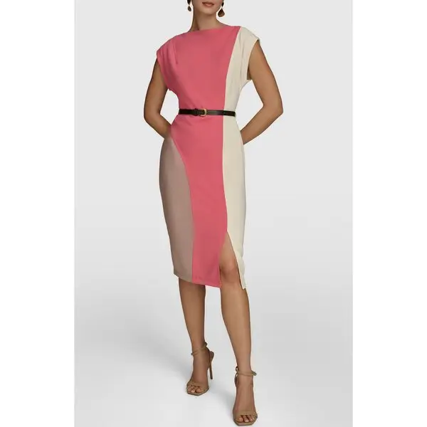 Donna Karan New York Colorblock Sheath Dress