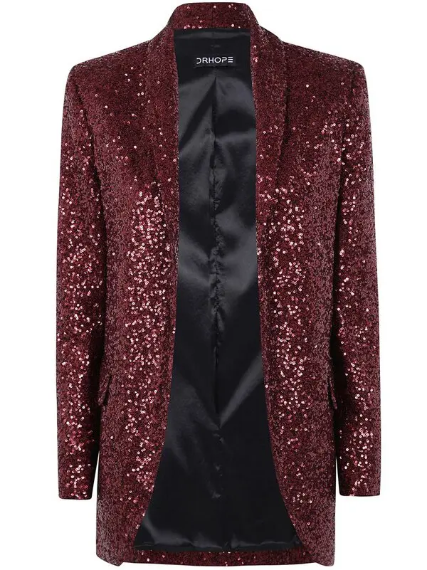 DR. HOPE Sequin Jacket - Red