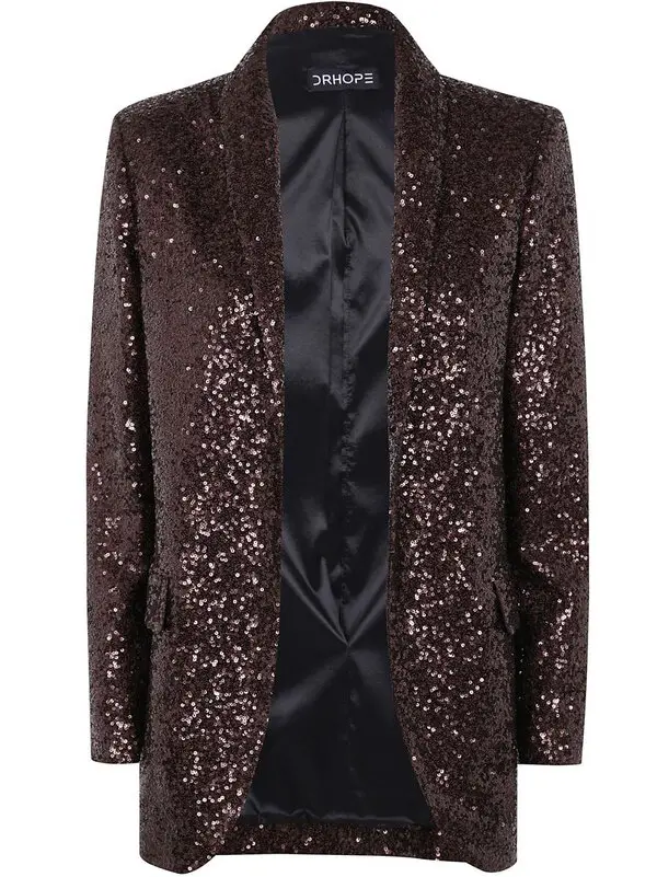 DR. HOPE Sequin Jacket - Brown