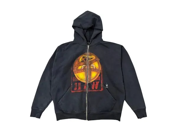 TRAVIS SCOTT X Wwe Mankind Zip Hoodie - Black