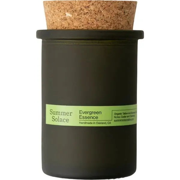 SUMMER SOLACE TALLOW Evergreen Essence Candle Regenerative Tallow