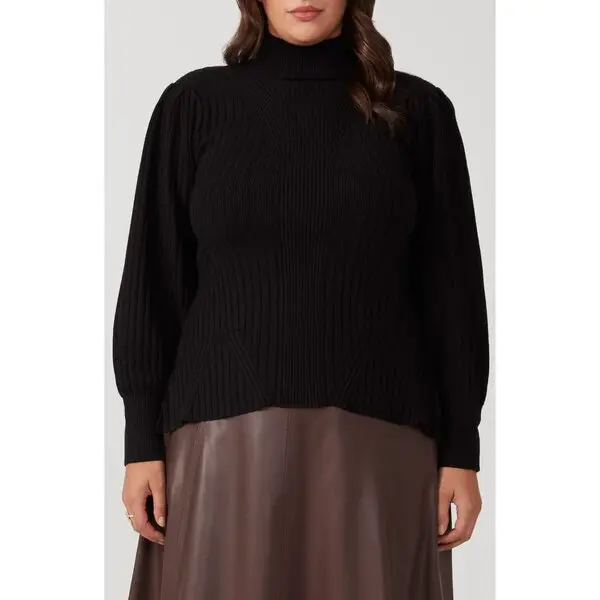 ESTELLE Rae Ribbed Mock Neck Sweater