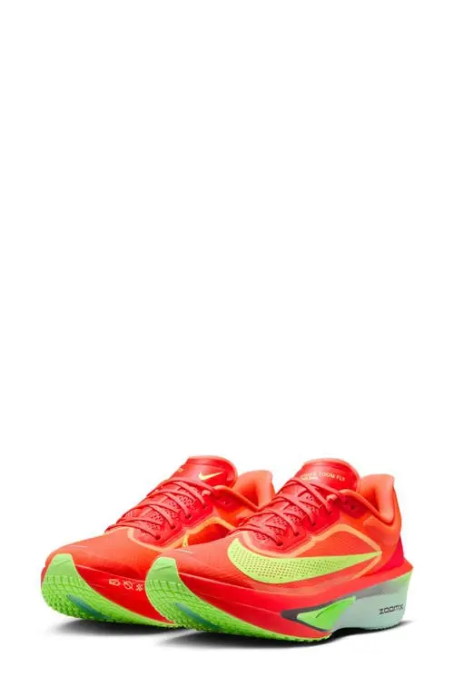 Nike Zoom Fly Athletic Sneakers - Crimson/lime/mint/purple