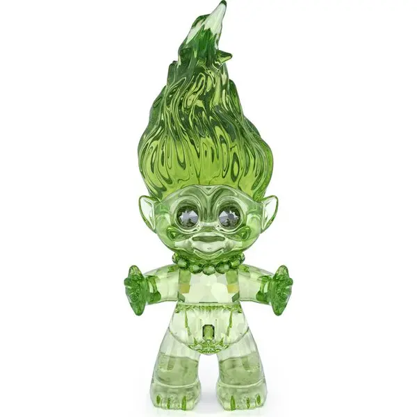 SWAROVSKI Good Luck Crystal Troll - Green
