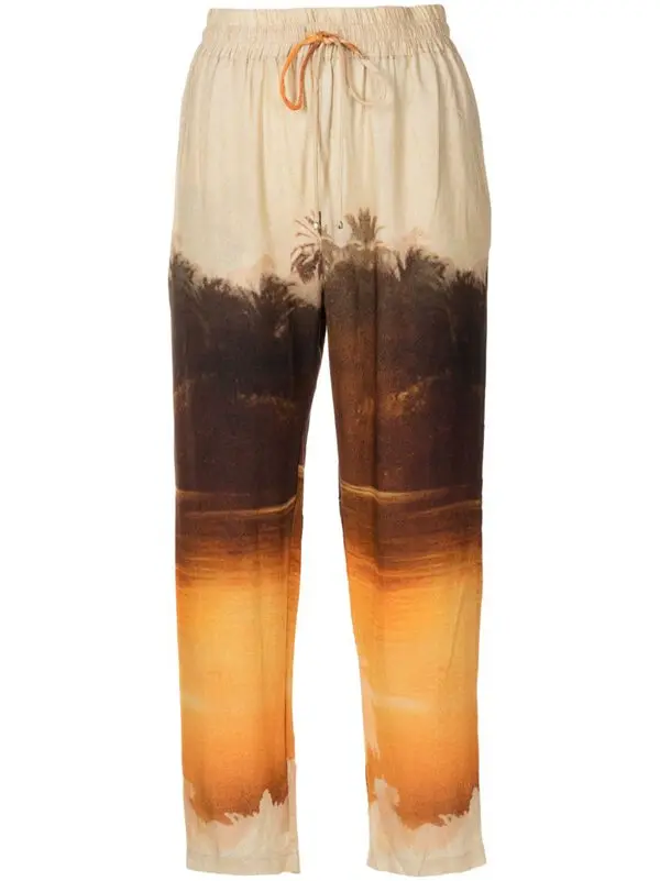 LENNY NIEMEYER Landscape Print Trousers