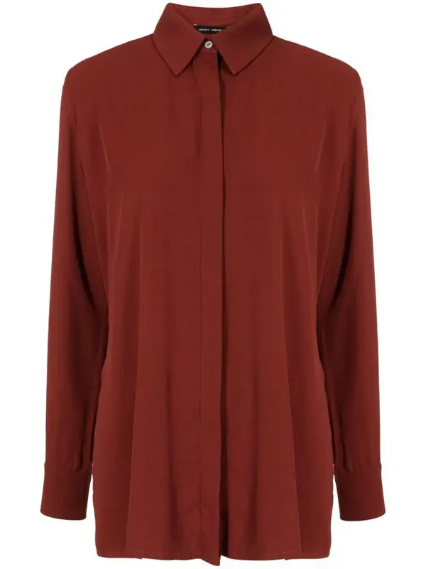 LENNY NIEMEYER Concealed-button Shirt - Brown