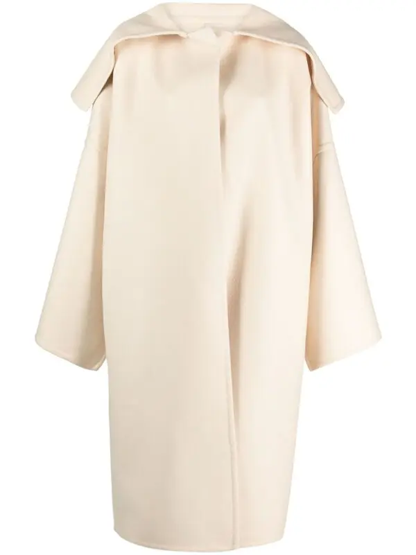CALCATERRA Felted Virgin-wool Coat - Neutrals