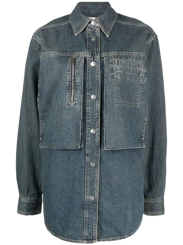 Isabel Marant Stonewashed Denim Overshirt