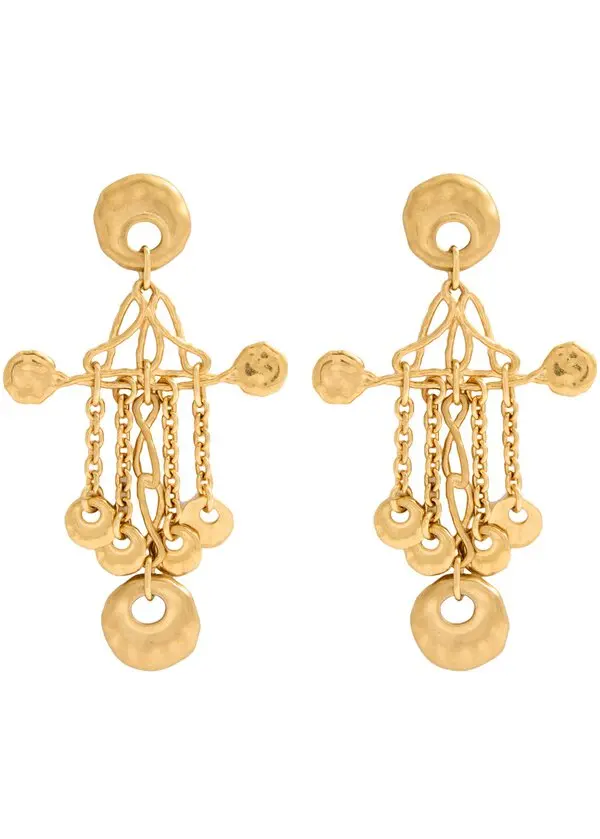Chloé Hammered Drop Earrings