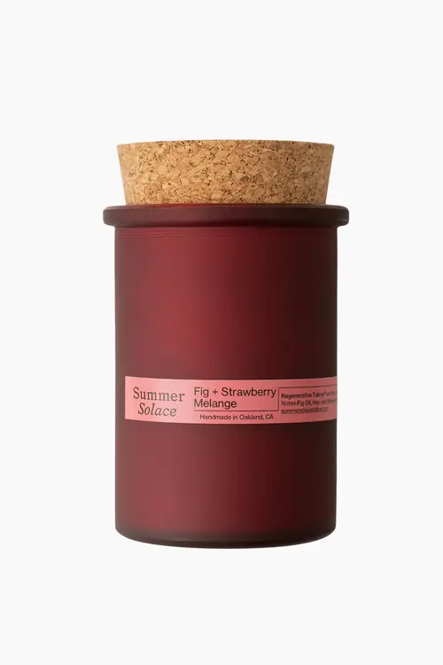 SUMMER SOLACE TALLOW Fig And Strawberry Melange Candle