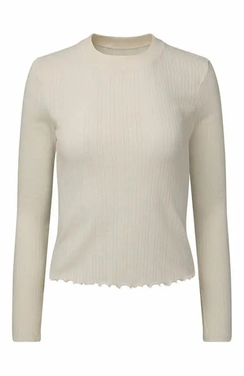 WeWoreWhat Long Sleeve Crewneck Top - Ivory