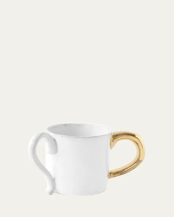ASTIER DE VILLATTE Sacai Coffee Cup With Golden Handle, 4 Oz