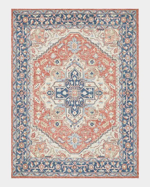 EXQUISITE RUGS Richmond Serapi Hand-tufted Rug, 12' X 15 - Red/blue