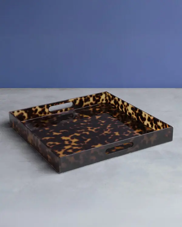 BEATRIZ BALL Vida Acrylic Large Square Tray With Handles