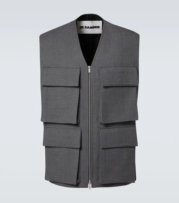 JIL SANDER Virgin Wool Vest