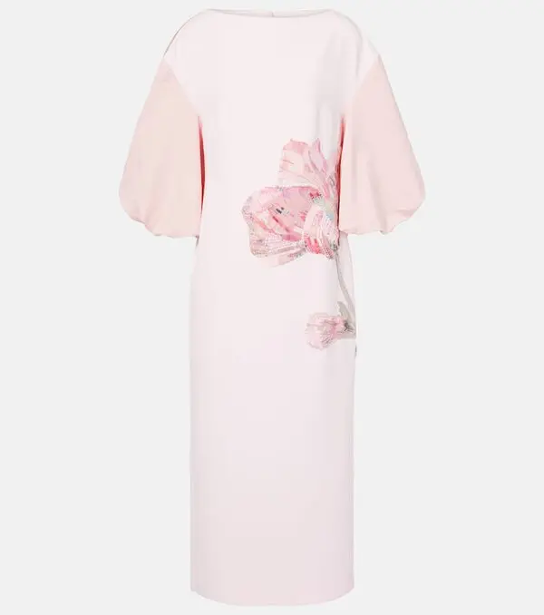 Safiyaa Embroidered Midi Dress